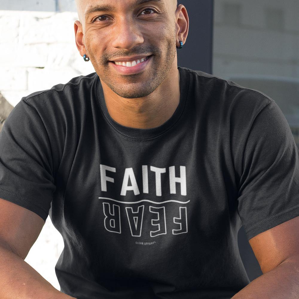 Faith Over Fear Men Tshirt (+4 Styles)– Clean Apparel